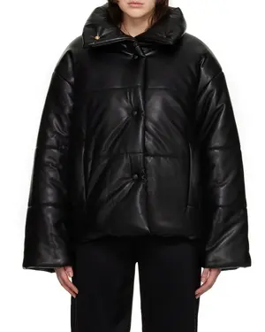 Nanushka Hide High-neck Puffer Jacket