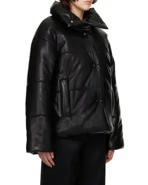 Nanushka Hide High-neck Puffer Jacket