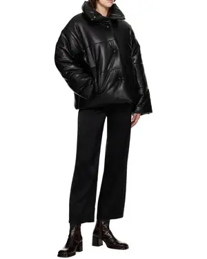 Nanushka Hide High-neck Puffer Jacket