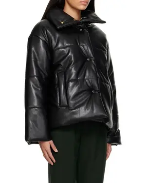 Nanushka Hide High-neck Puffer Jacket
