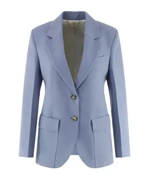 Victoria Beckham Patch Pocket Jacket - Blue