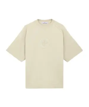 Stone Island Organic-cotton T-shirt - Plaster