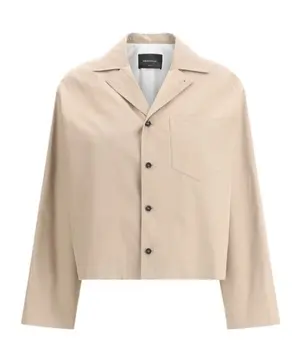 Fabiana Filippi Double Cropped Jacket With Angular Lapels