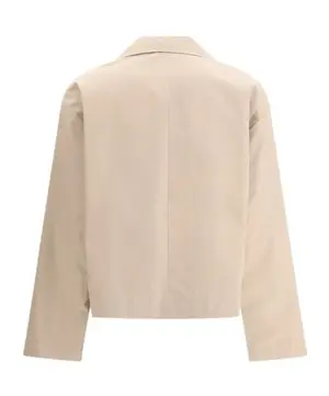 Fabiana Filippi Double Cropped Jacket With Angular Lapels