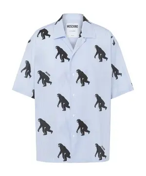Moschino Graphic Printed Short-sleeved Shirt