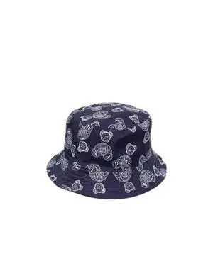 Palm Angels Bear-print Bucket Hat - Black