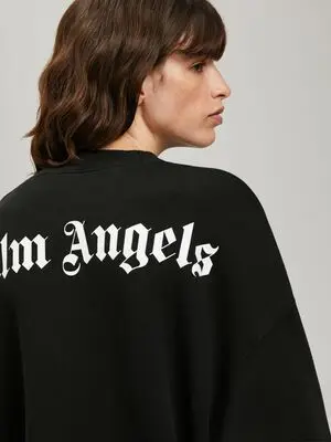 Palm Angels Logo Printed Crewneck Sweatshirt