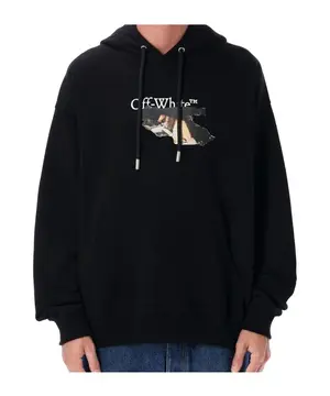 Off-White Paint Arrow Skate Drawstring Hoodie