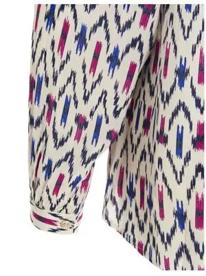 Isabel Marant Étoile Geometric Print Long-sleeve Blouse
