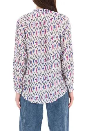 Isabel Marant Étoile Geometric Print Long-sleeve Blouse