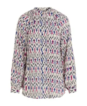Isabel Marant Étoile Geometric Long-sleeve Blouse - White