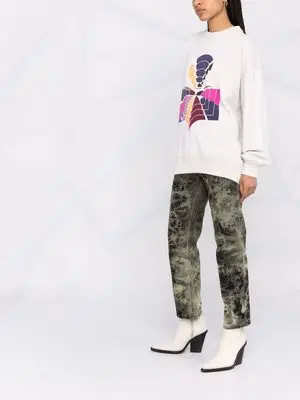 Isabel Marant Étoile Mindy" Printed Sweatshirt - No