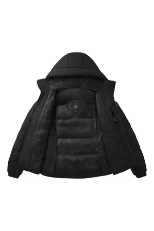Canada Goose Hooded Down Jacket With Two-way Zipper
