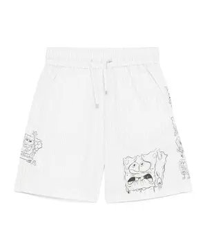 Stella McCartney X Spongebob Squarepants Pattern Shorts - White