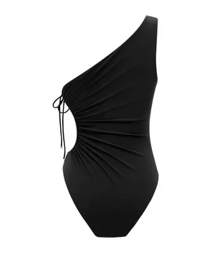 Saint Laurent One-shoulder One-piece Swimsuit