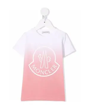 Moncler Logo-print Cotton T-shirt - Pink
