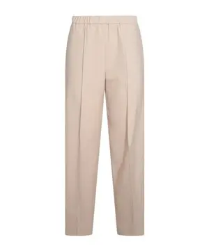Fabiana Filippi Elasticated Waist Straight-leg Trousers - Nude