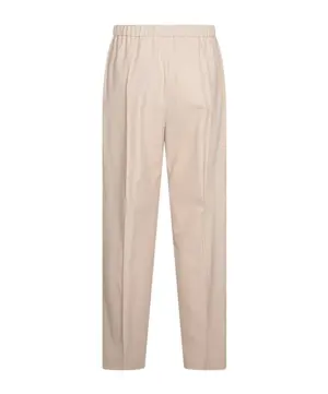 Fabiana Filippi Elasticated Waist Straight-leg Trousers - Nude
