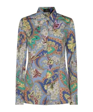 Etro Paisley Printed Long-sleeved Shirt - Multicolor