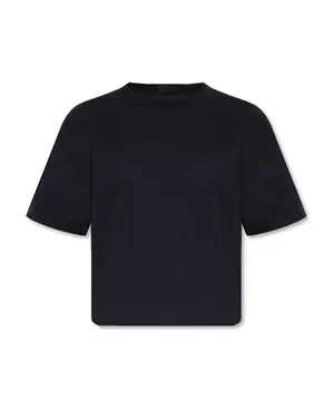 Helmut Lang Logo Embossed Crewneck T-shirt - Black