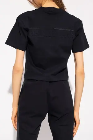 Helmut Lang Logo Embossed Crewneck T-shirt