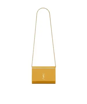Saint Laurent Vicky Minaudière Shoulder Bag - Yellow
