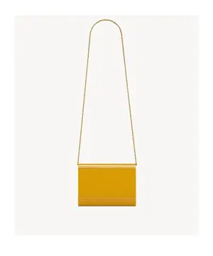 Saint Laurent Vicky Minaudière Shoulder Bag - Yellow