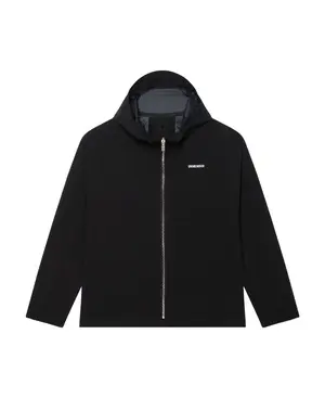 Givenchy Logo Detailed Hooded Jacket - Black