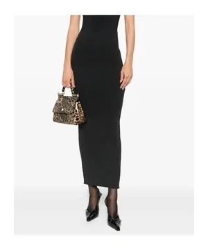 Alberta Ferretti Back-slit Midi Skirt