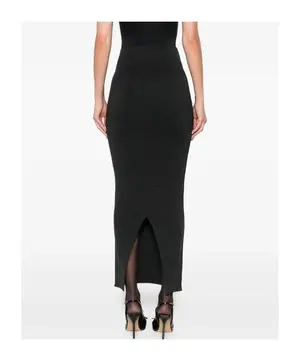 Alberta Ferretti Back-slit Midi Skirt