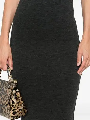 Alberta Ferretti Back-slit Midi Skirt