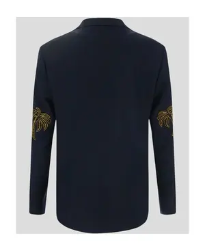 Palm Angels Embroidered Double-breasted Blazer
