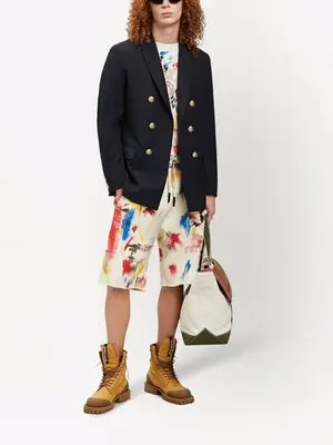 Palm Angels Embroidered Double-breasted Blazer