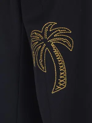 Palm Angels Embroidered Double-breasted Blazer