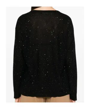 Fabiana Filippi Sequin Embellished V-neck Jumper