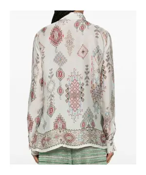 Ermanno Scervino Geometric Print Long Sleeve Shirt