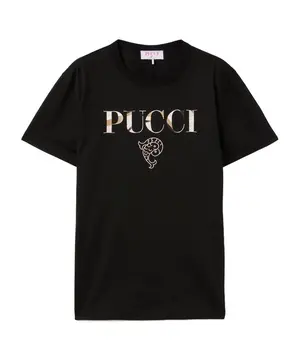 Emilio Pucci Logo Short Sleeve Top