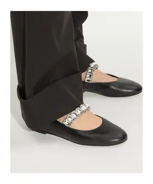 Casadei Embellished Ballet Flat Shoes