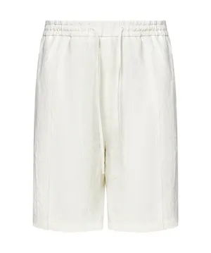 Emporio Armani Pleated Drawstring Shorts