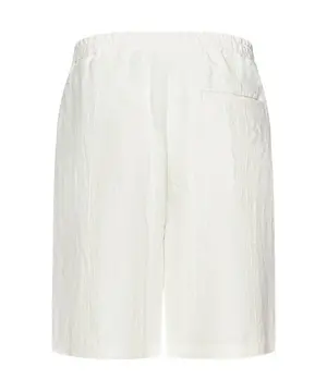 Emporio Armani Pleated Drawstring Shorts
