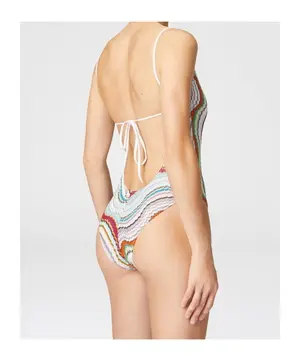 Missoni One-piece Wave Pattern Swimsuit