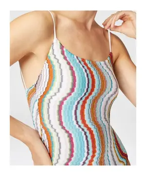 Missoni One-piece Wave Pattern Swimsuit