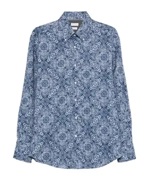 Brunello Cucinelli Paisley-print Shirt - Blue