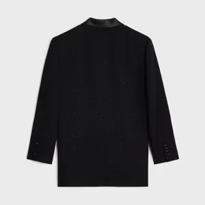 Celine Sequined Grain De Poudre Tuxedo Jacket