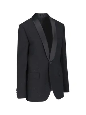 Celine Sequined Grain De Poudre Tuxedo Jacket