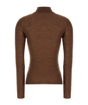 Fabiana Filippi Sequin High Neck Jumper
