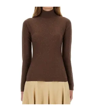 Fabiana Filippi Sequin High Neck Jumper