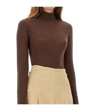 Fabiana Filippi Sequin High Neck Jumper