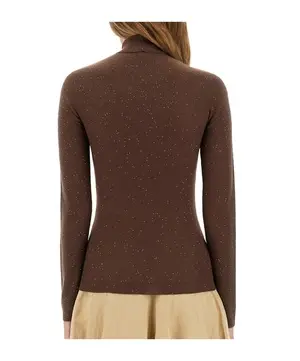 Fabiana Filippi Sequin High Neck Jumper