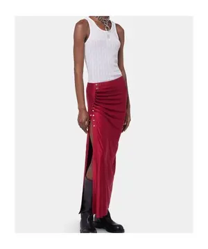 Rabanne Jersey Gathered Maxi Skirt